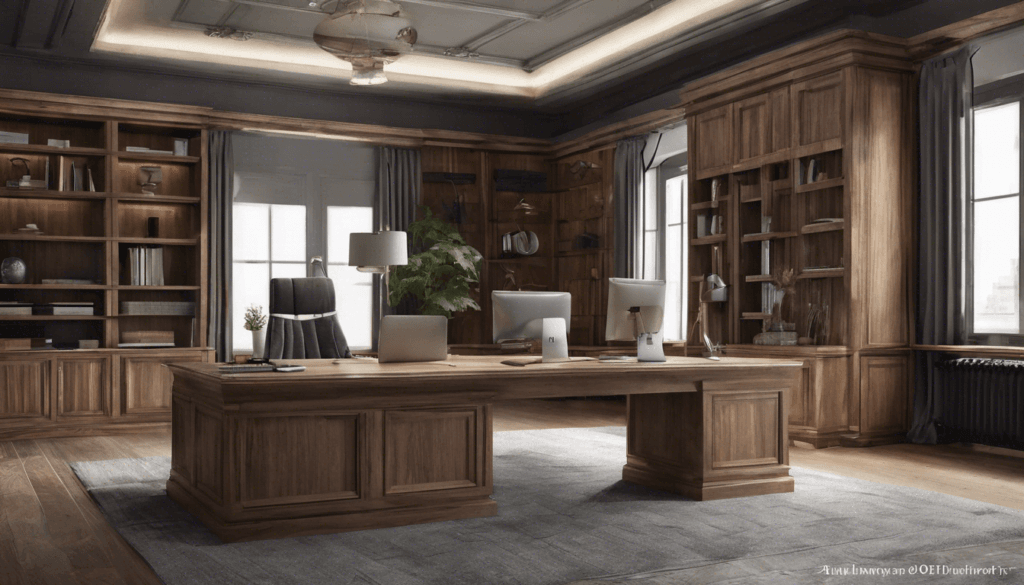 Bois noble pour bureaux prestigieux : élégance et sophistication 🌳